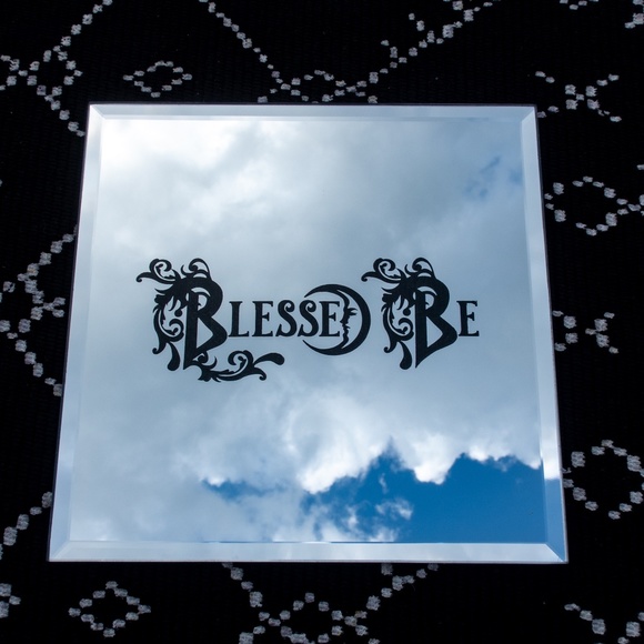 Hand Crafted | Accents | Hand Crafted Laser Etched Mirror Blessed Be ...
